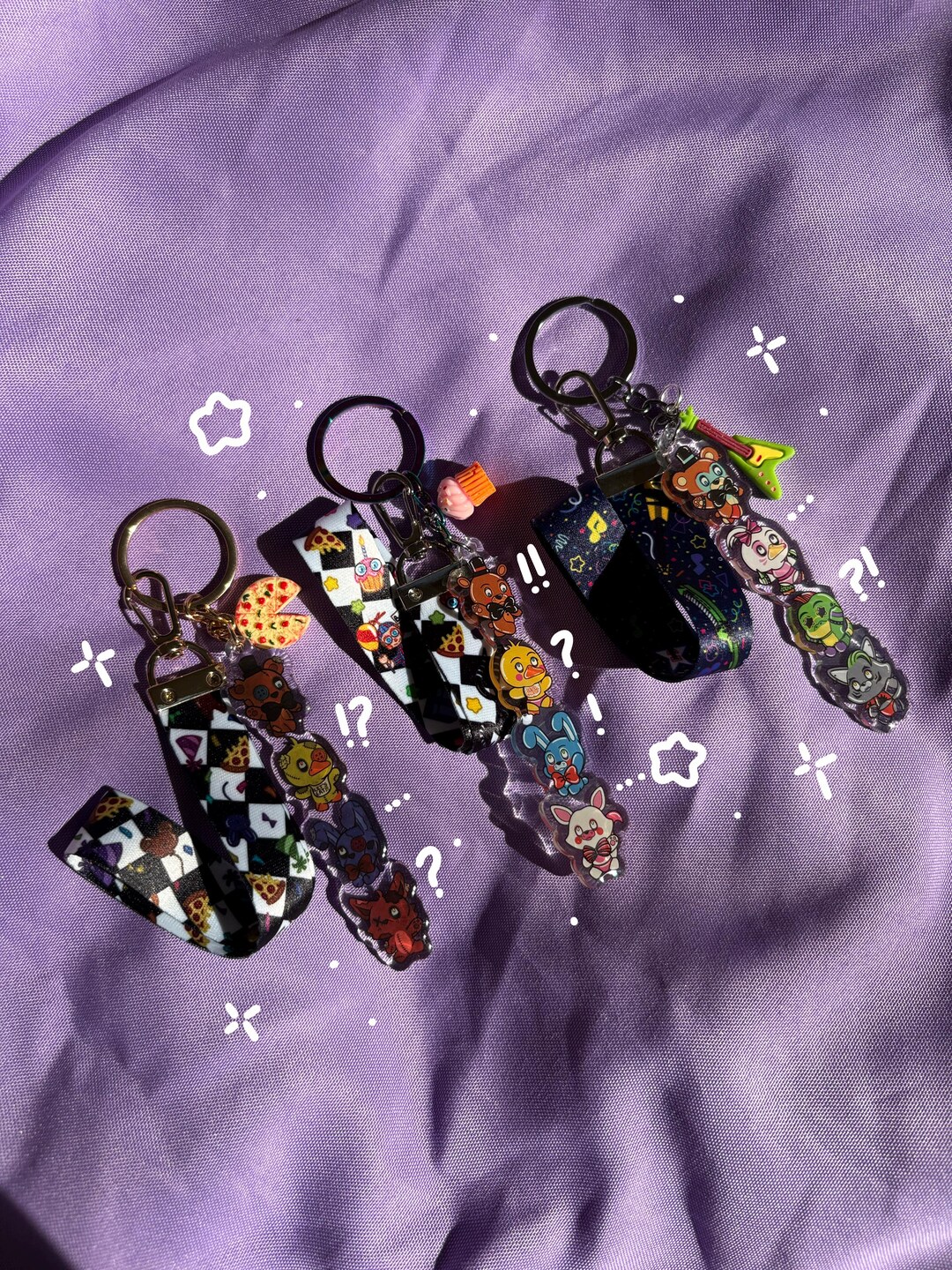Five Nights at Freddy’s Keychain Lanyards// Acrylic 4in. Keychain - Etsy
