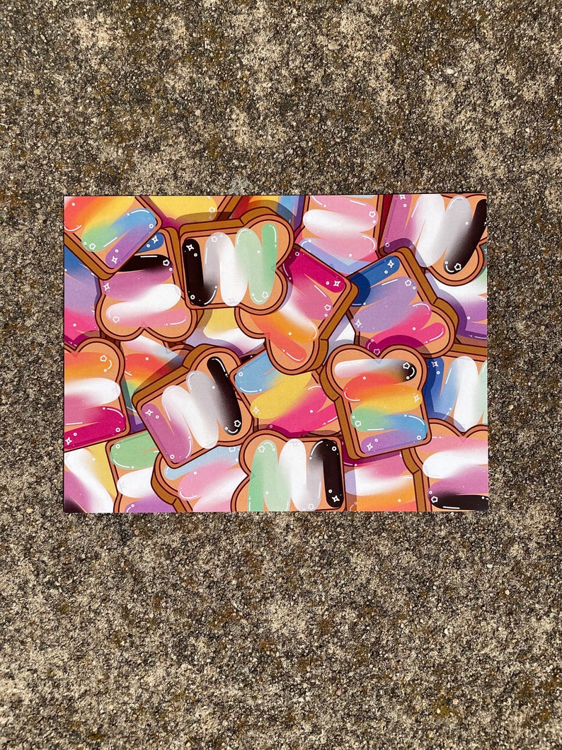 Pride Toast Prints// Heavy Cardstock Gloss 6in. X 8in. - Etsy