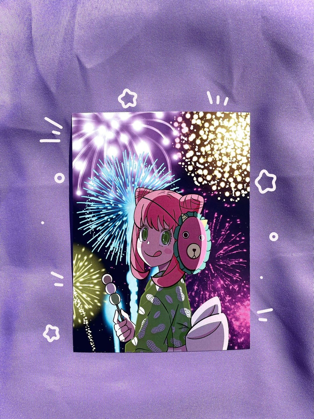 Anya Spy X Anime Firework Festival Prints// Heavy Cardstock Gloss 6in ...