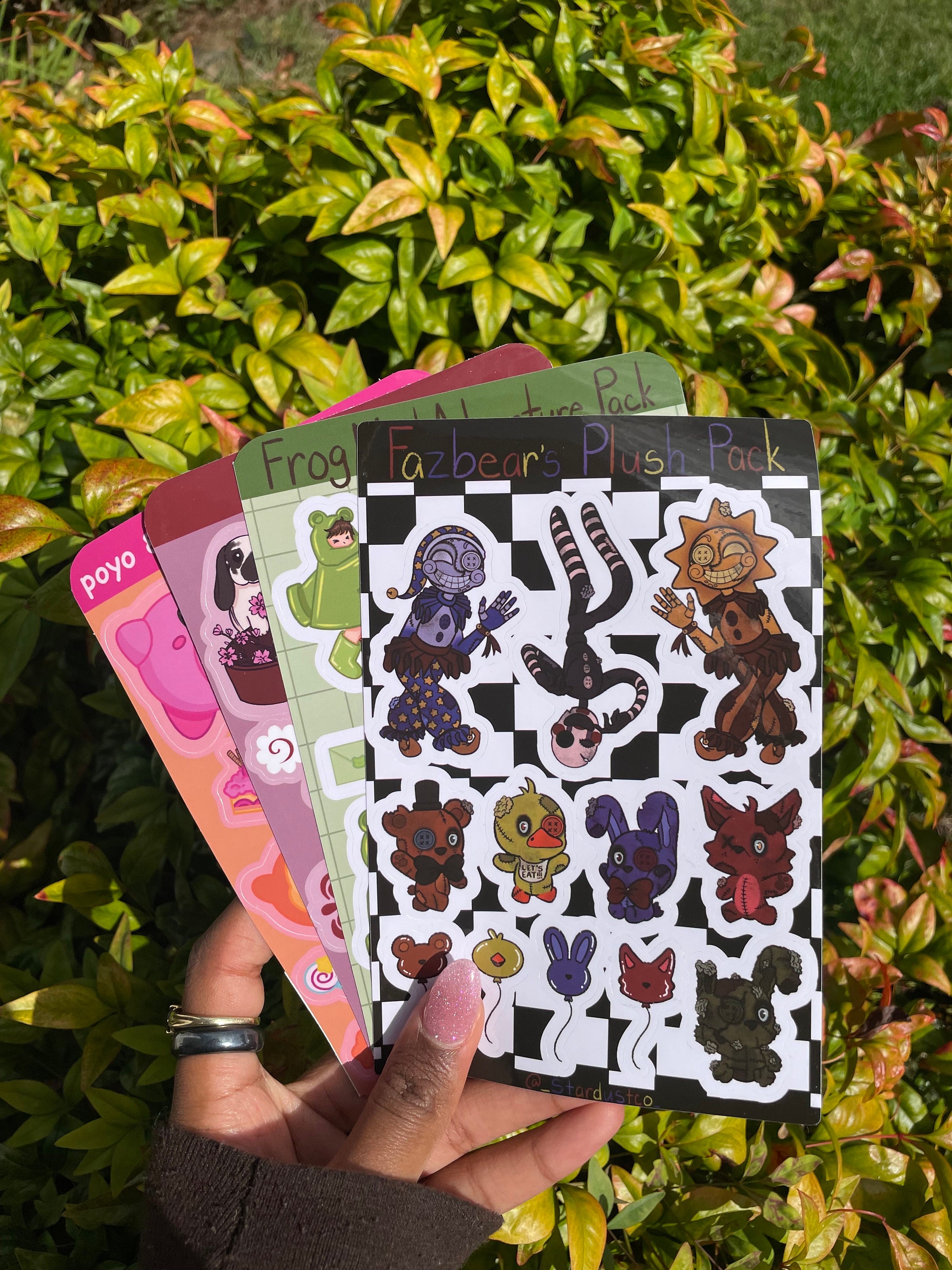 Fazbear Plush Pack Vinyl Sticker Sheets// Vinyl Stickers - Etsy