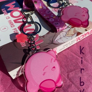 Matching Kirby and Waddle Dee Keychain Lanyards// Acrylic 2.5n ...