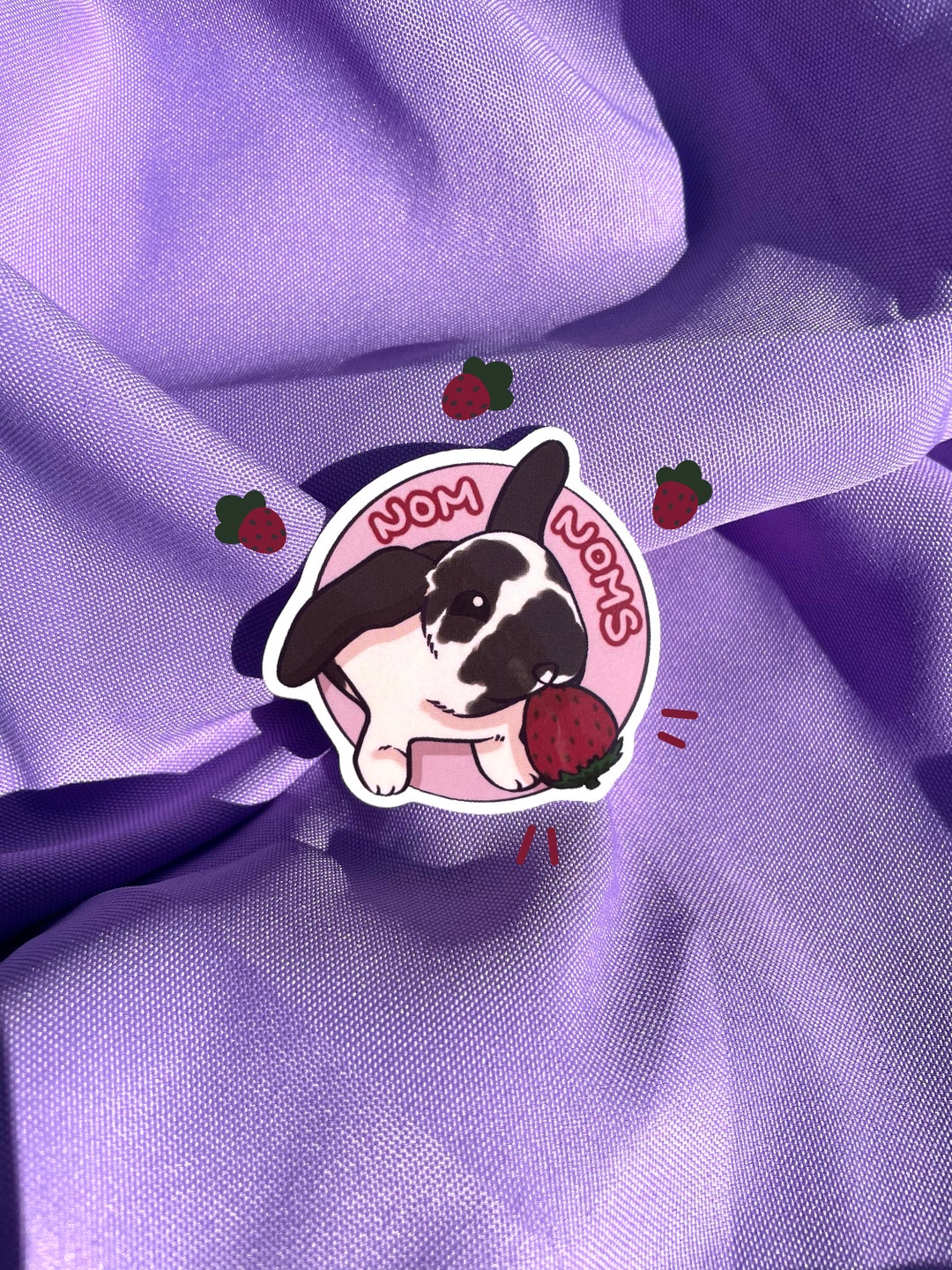 Solstice Bunny Nom Noms Vinyl Stickers// Vinyl 2.5in. Sticker - Etsy