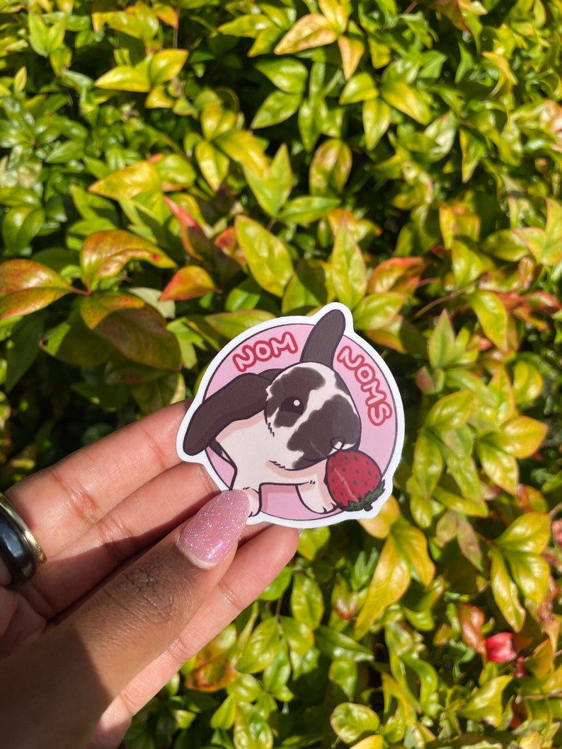 Solstice Bunny Nom Noms Vinyl Stickers// Vinyl 2.5in. Sticker - Etsy