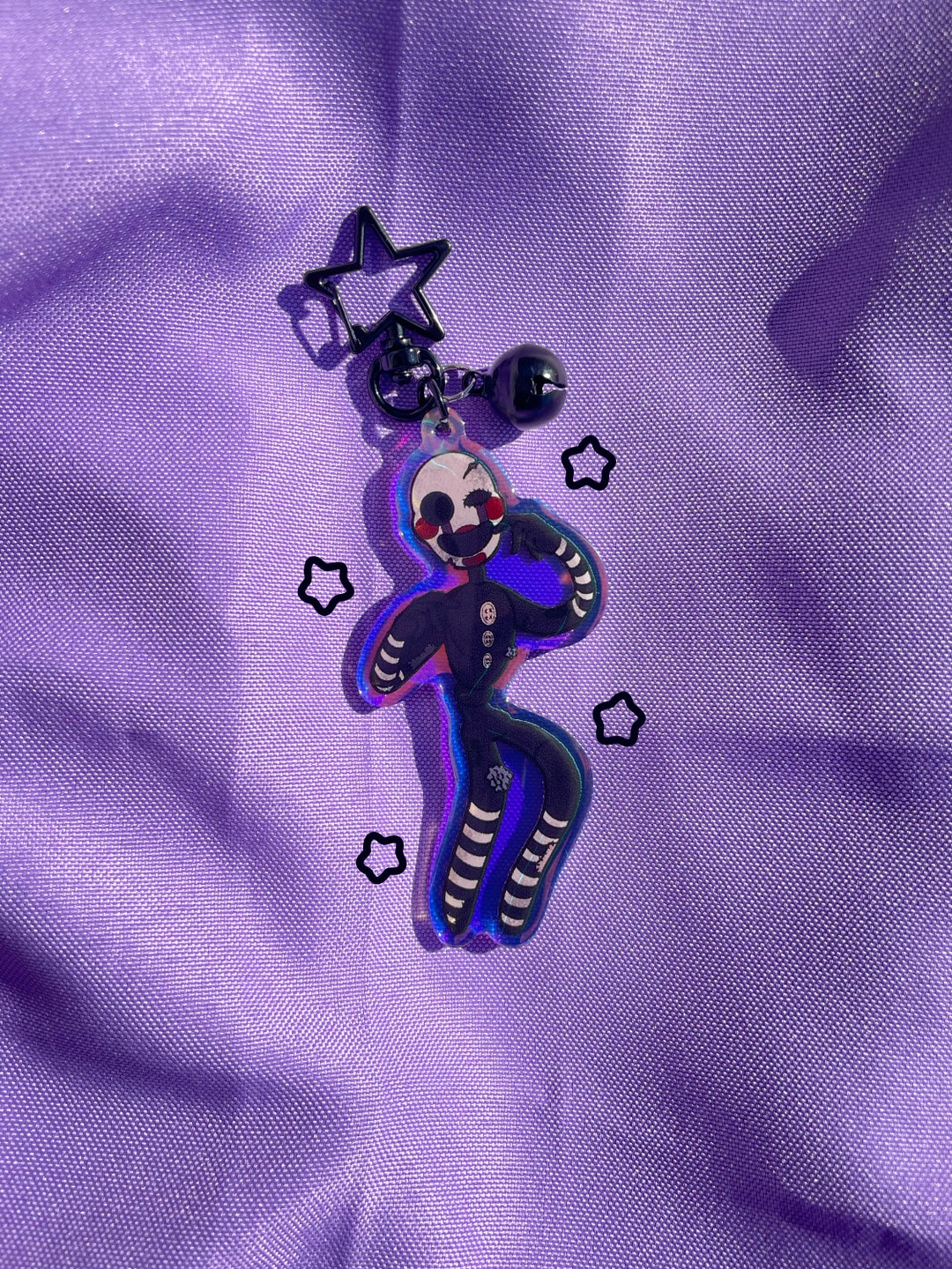 Five Nights at Freddy’s Holographic Puppet Keychains//acrylic 3in ...