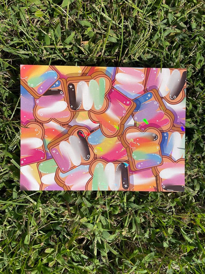 Pride Toast Prints// Heavy Cardstock Gloss 6in. X 8in. - Etsy
