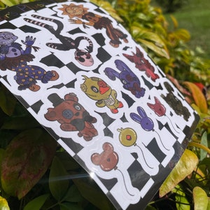 Fazbear Plush Pack Vinyl Sticker Sheets// Vinyl Stickers - Etsy