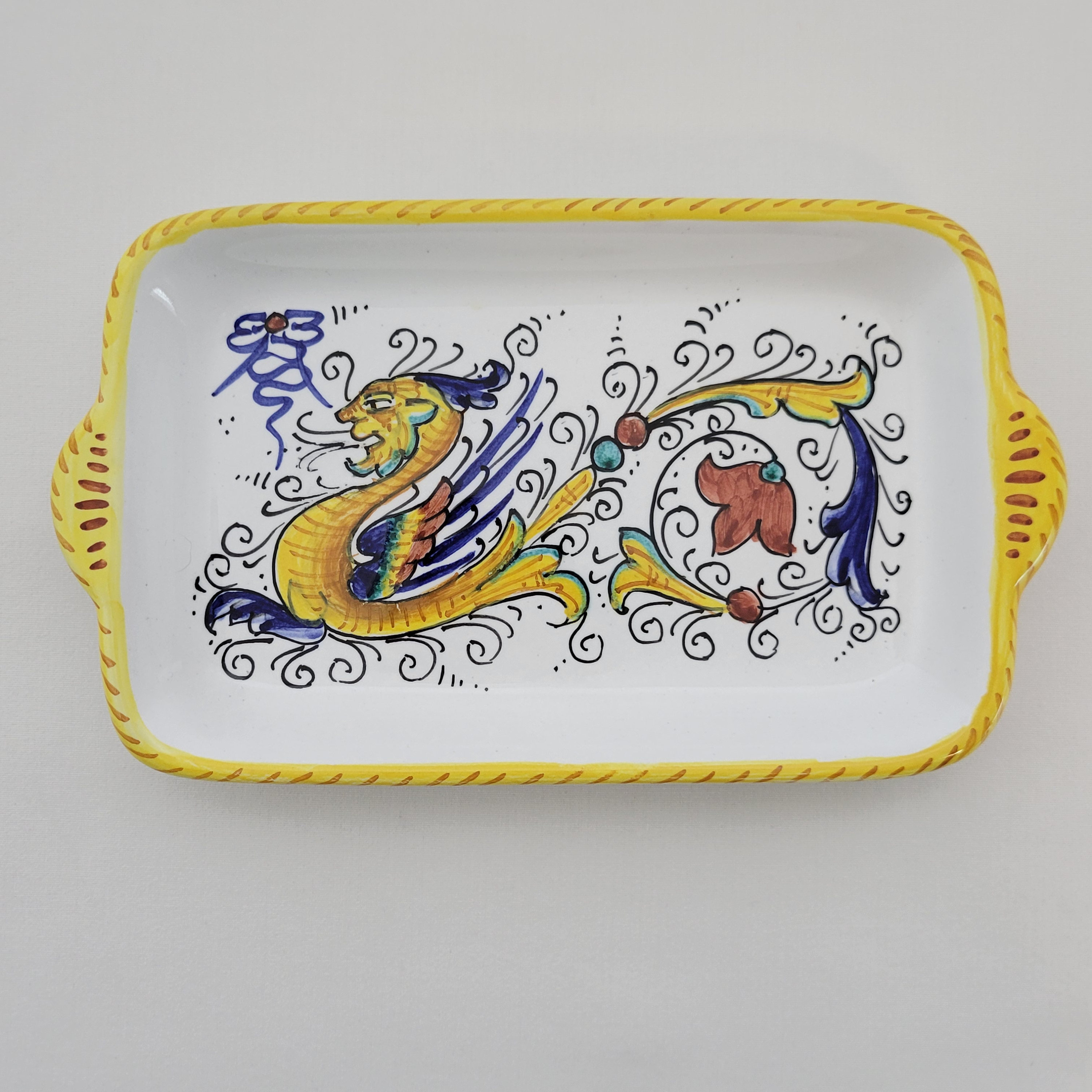 Pair of Vintage Deruta Italy Italian Pottery Ceramic Raffaellesco ...