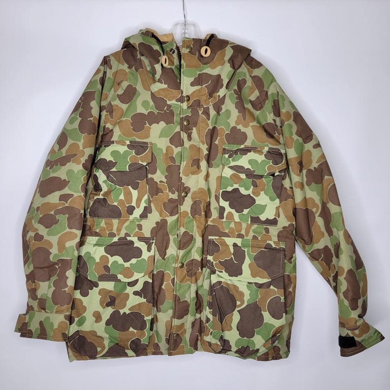 Vintage Cabela’s Men's Large Frogskin Woodland Camo Gore-tex Hunting Jacket - Etsy