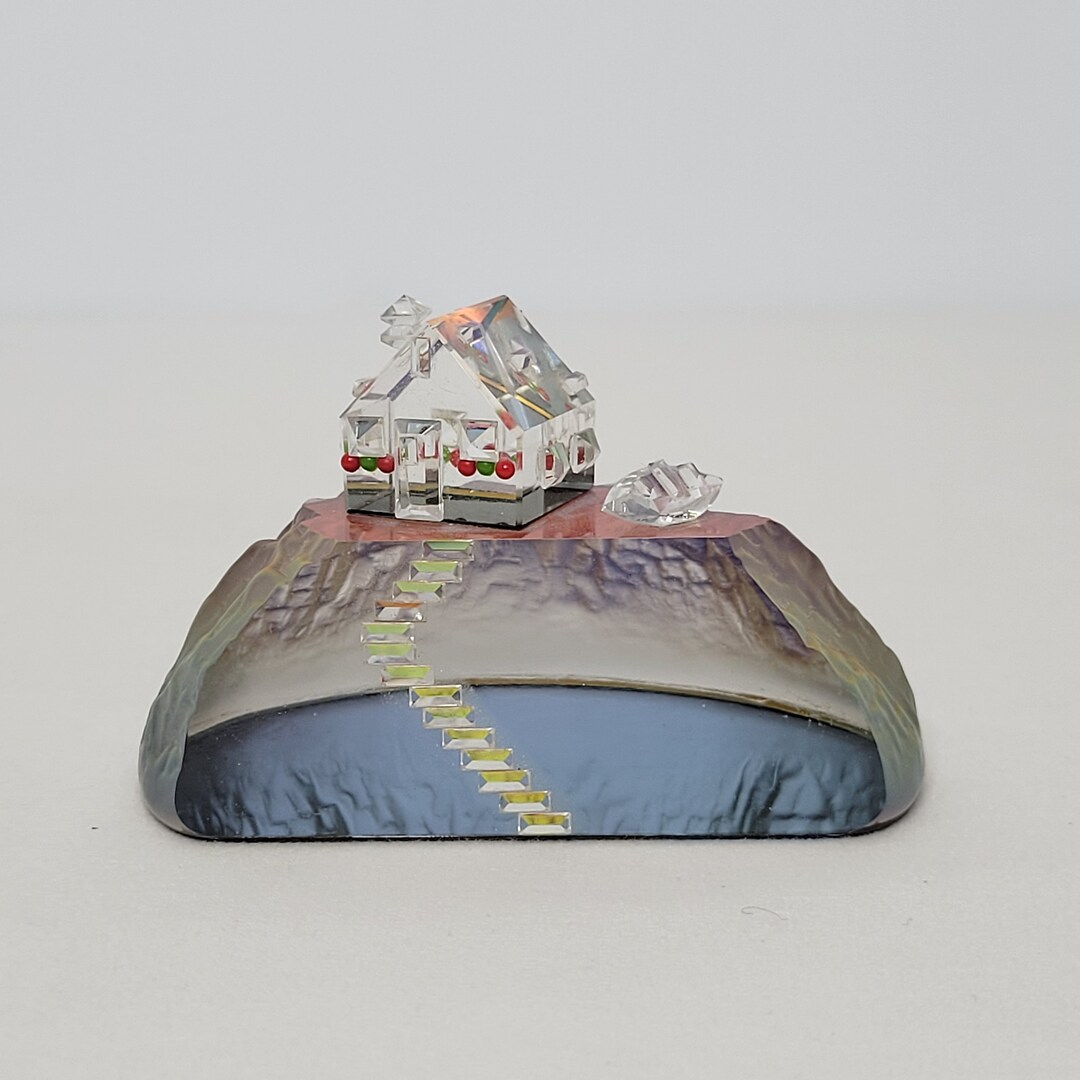 Hadrian Crystal Iridescent Mini House on Stony Hill Figurine ...