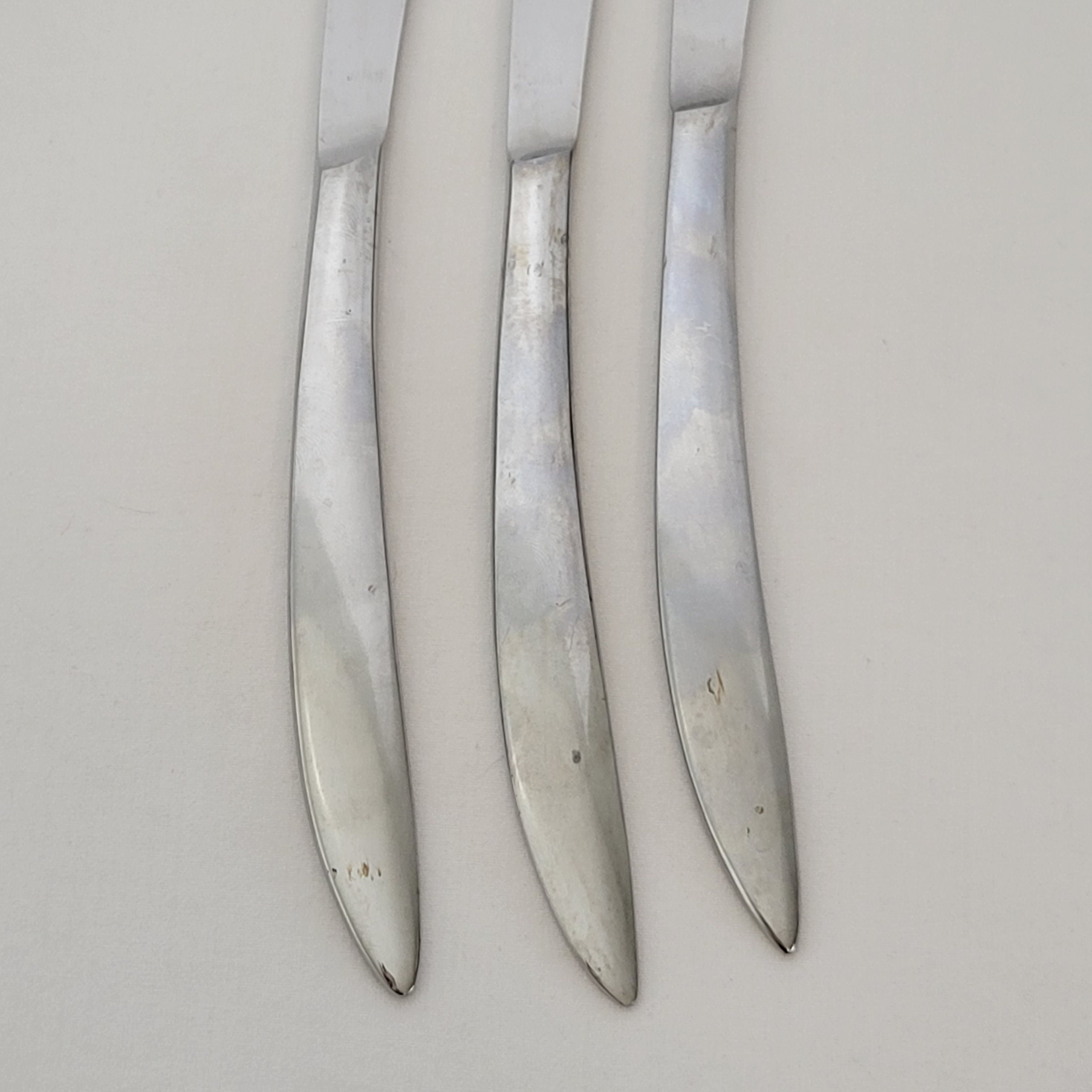 Set of 6 Vintage Pioneer Samurai Stainless Steel Steak Serrated Knives ...