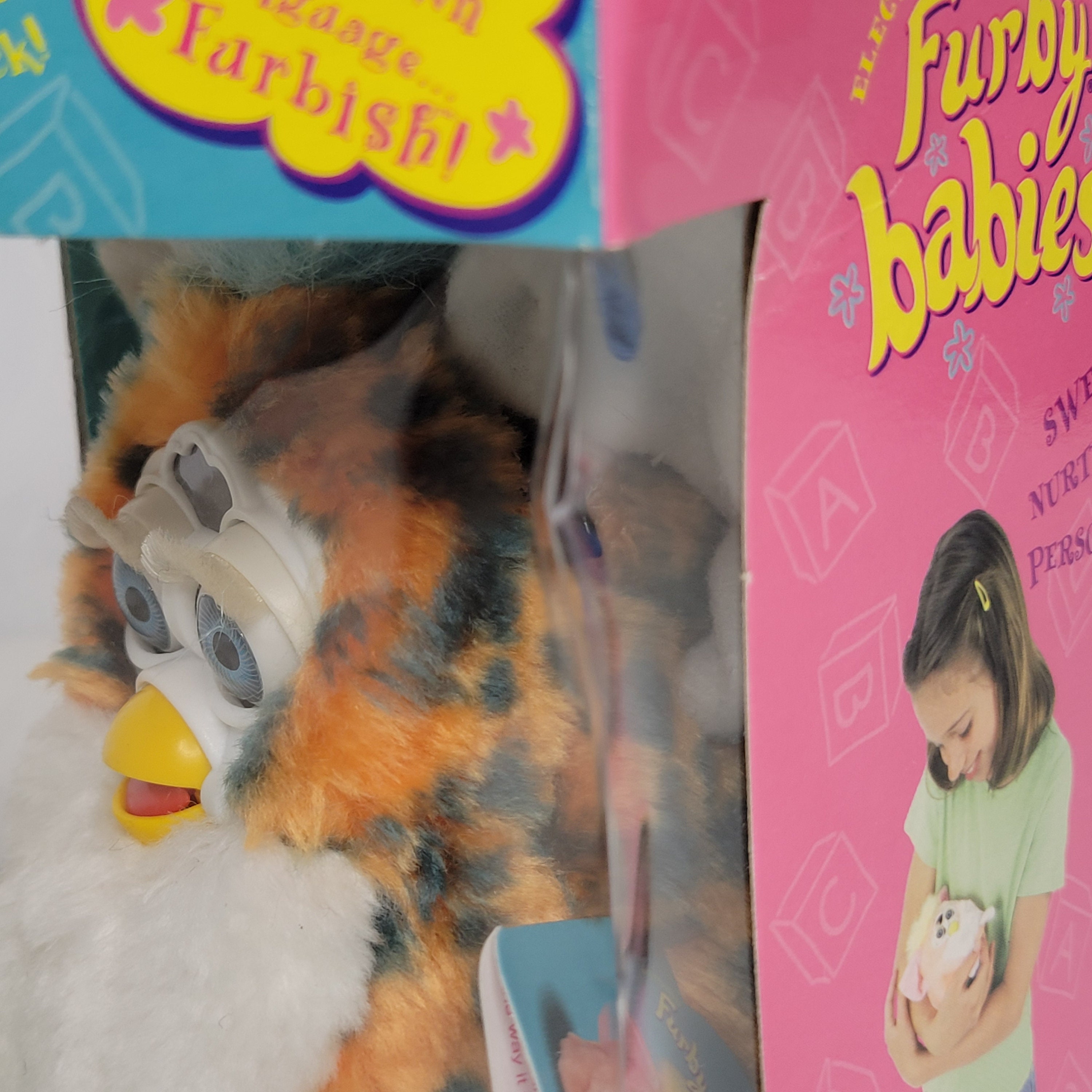 1999 Furby Baby Cheetah Print Blue Eyes Hair and Fur Model 70-940 ...
