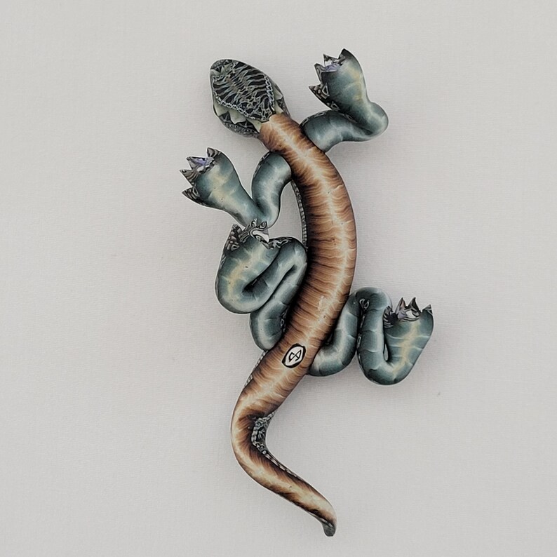 Jon Stuart Anderson Polymer Clay Millefiori Lizard Sculpture Figurine 4 ...