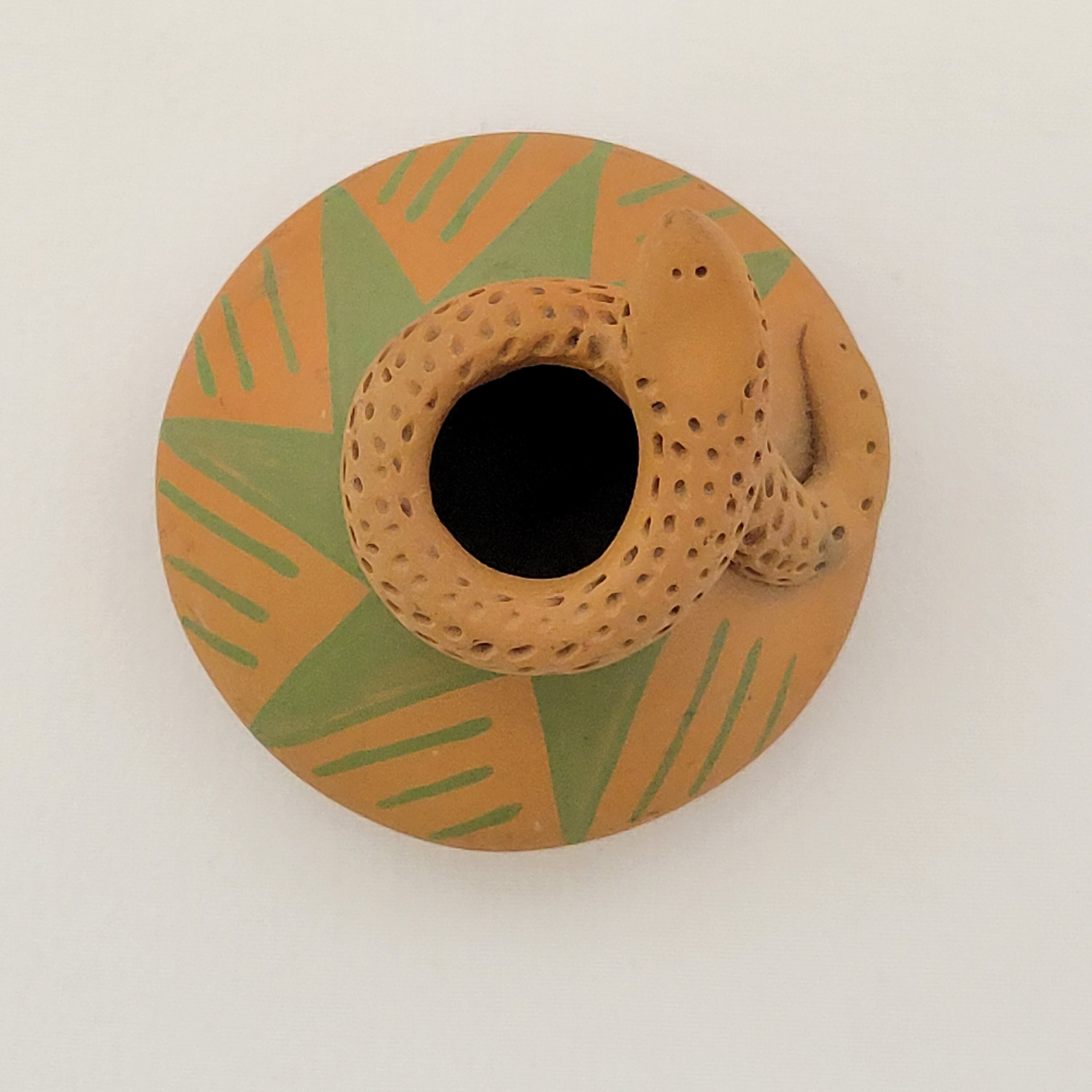 Native American Clay Coiling Snake Painted Mini Pot 2 H X 2.5 W - Etsy