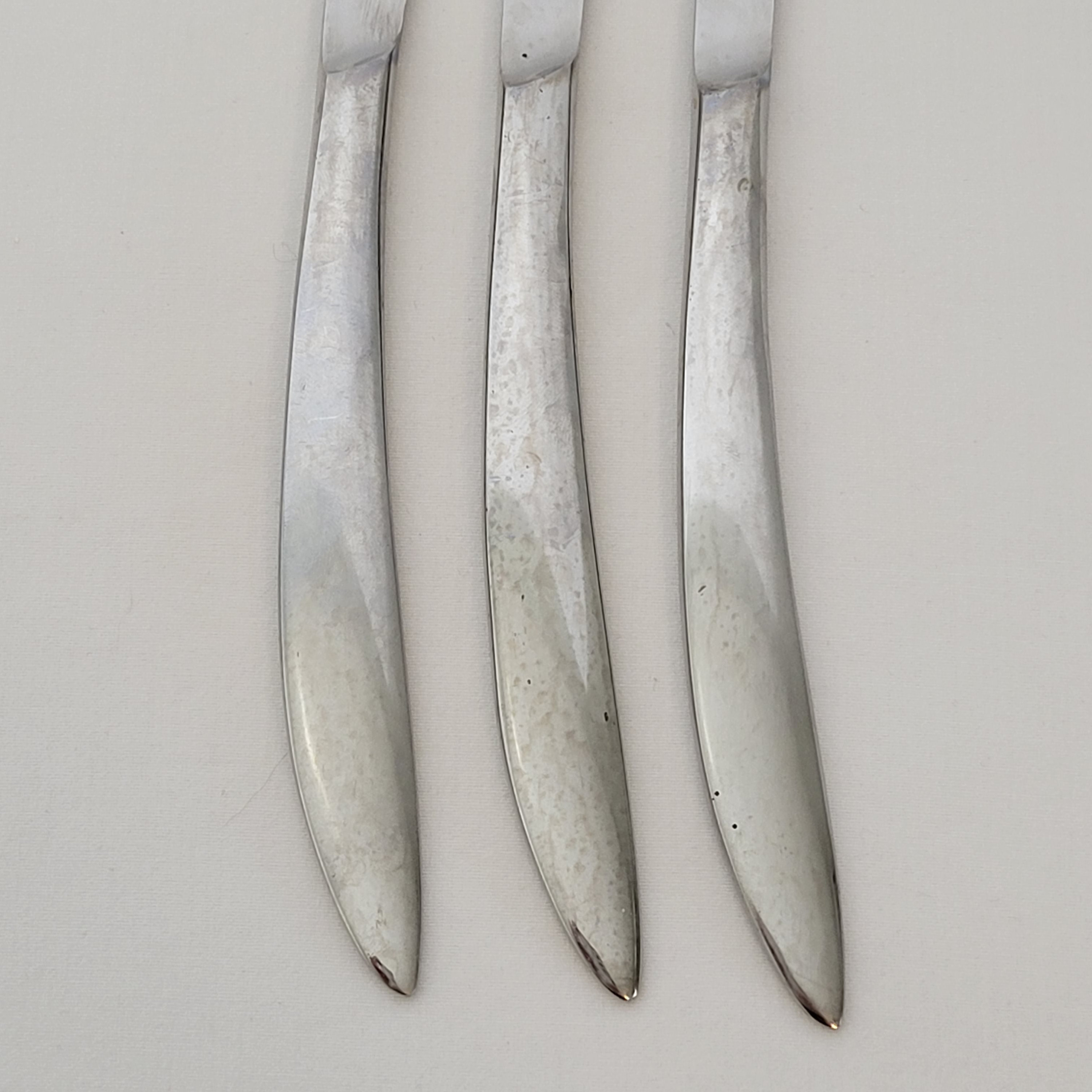 Set of 6 Vintage Pioneer Samurai Stainless Steel Steak Serrated Knives ...