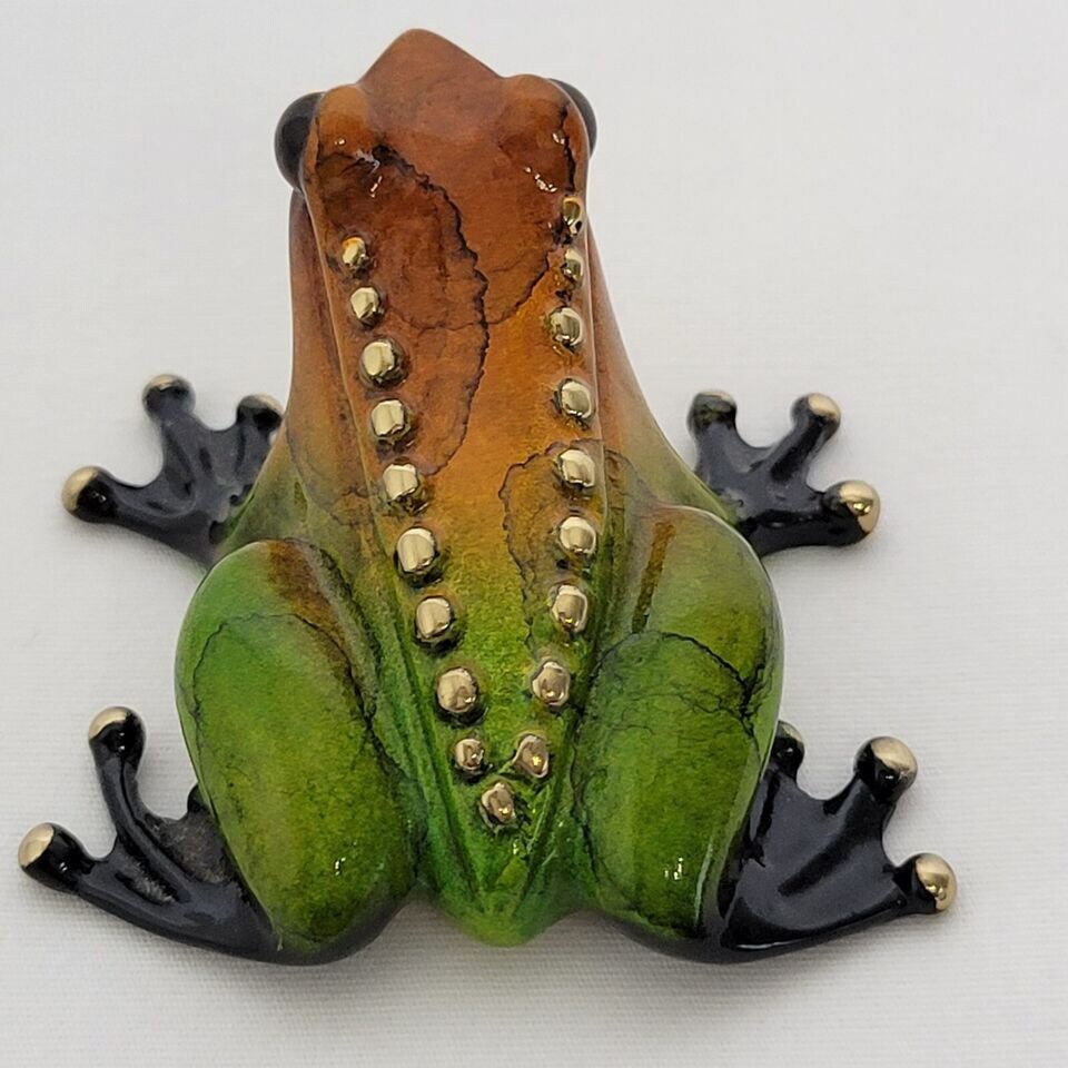 Tim Cotterill Frogman Bronze Mini Frog Sculpture Figurine Meadow Signed ...