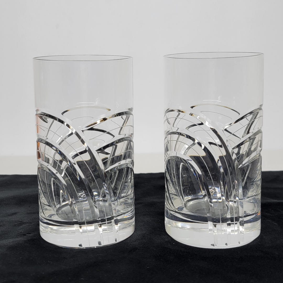 Pair of Rogaska Maestro 5 1/2" High Ball Tumbler Crystal Glasses - Etsy