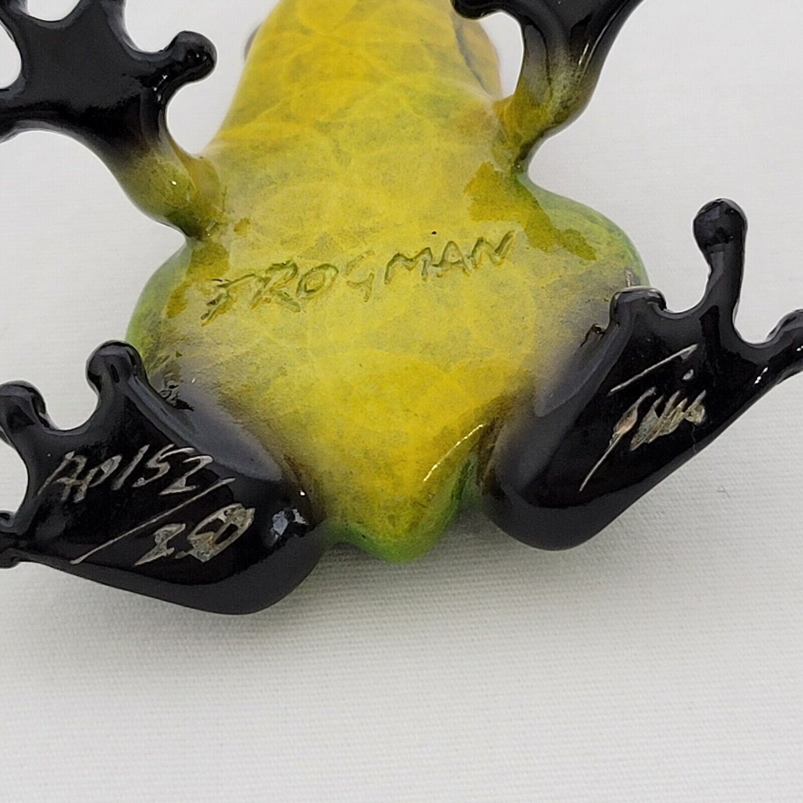 Tim Cotterill Frogman Bronze Mini Frog Sculpture Figurine Meadow Signed ...