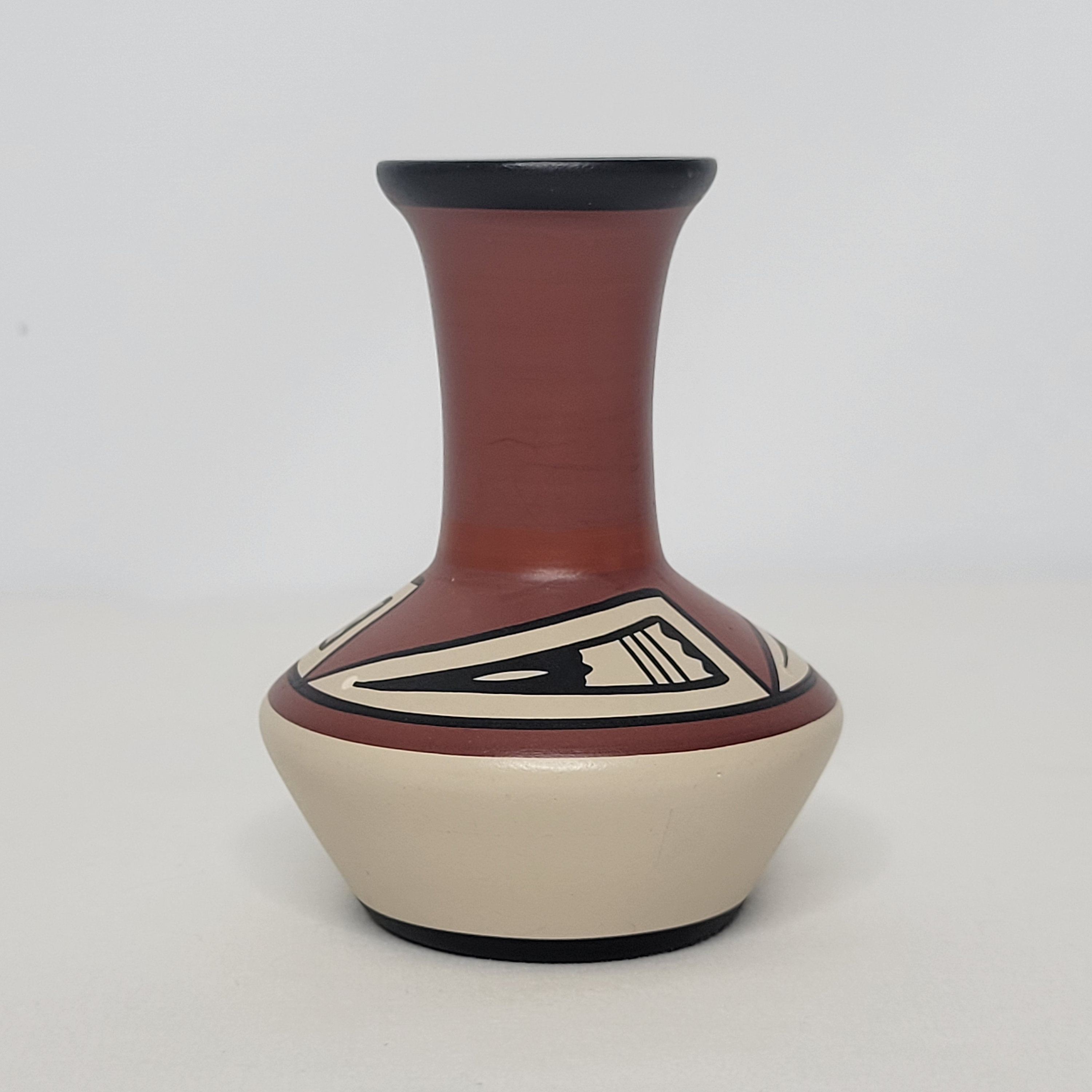 Native American Hopi Toad Pottery Long Neck Mini Pot Signed 4 H X 3 W ...