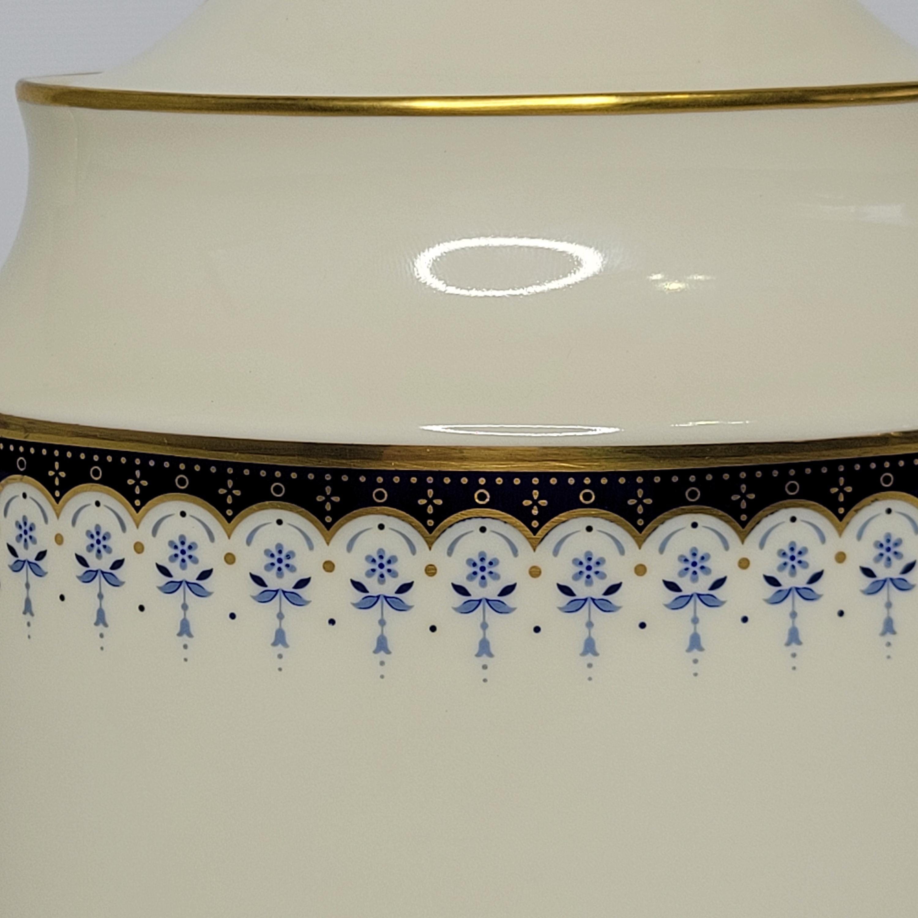 Vintage Minton Royal Doulton Consort Blue White Gold Floral 5" 5 Cup ...