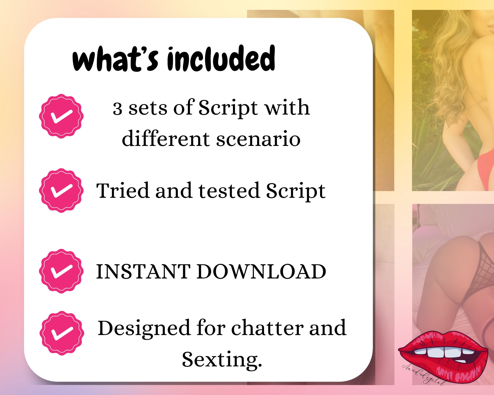 Onlyfans Sexting Script Bundle: Girlfriend Experience (digital Download) - Etsy