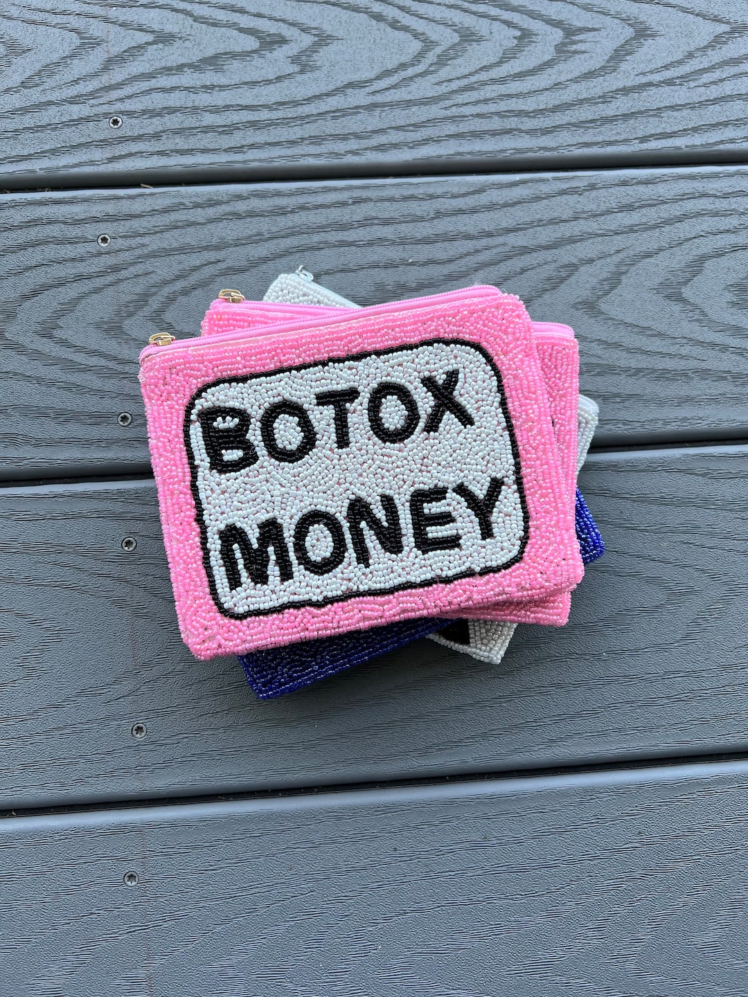 Large Beaded Coin Purse Pouch Cute Gift Stocking Stuffer BOTOX Money ...