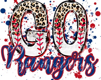 Go Royals Leopard Baseball Splatter PNG Digital Download - Etsy