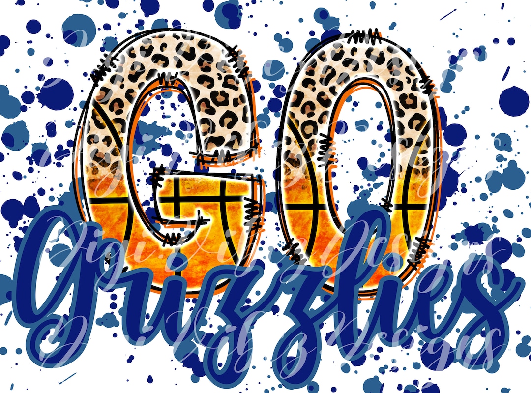 Go Grizzlies Leopard Basketball Splatter PNG Digital Download - Etsy