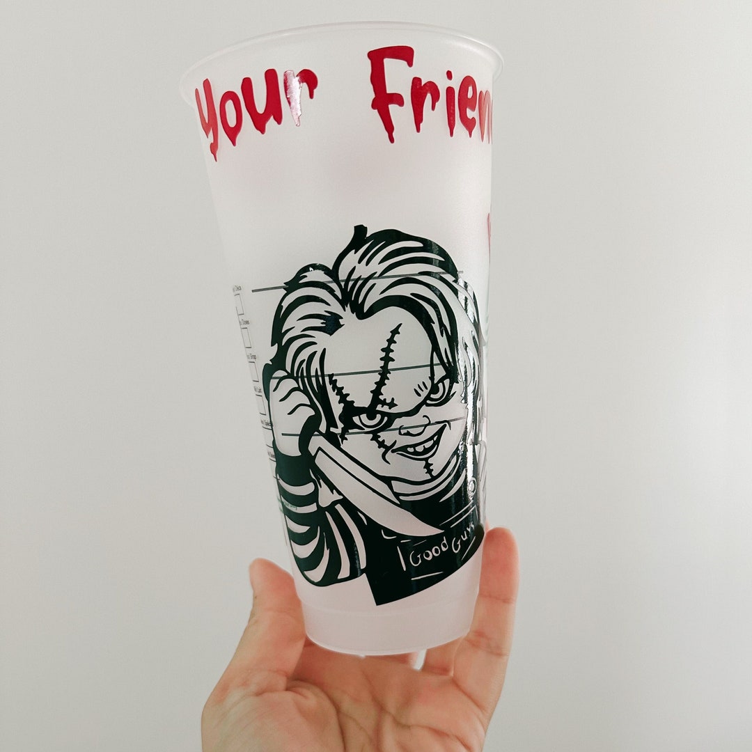 Chucky and His Bride Starbucks Cup halloween Chucky Starbucks Cold Cup ...