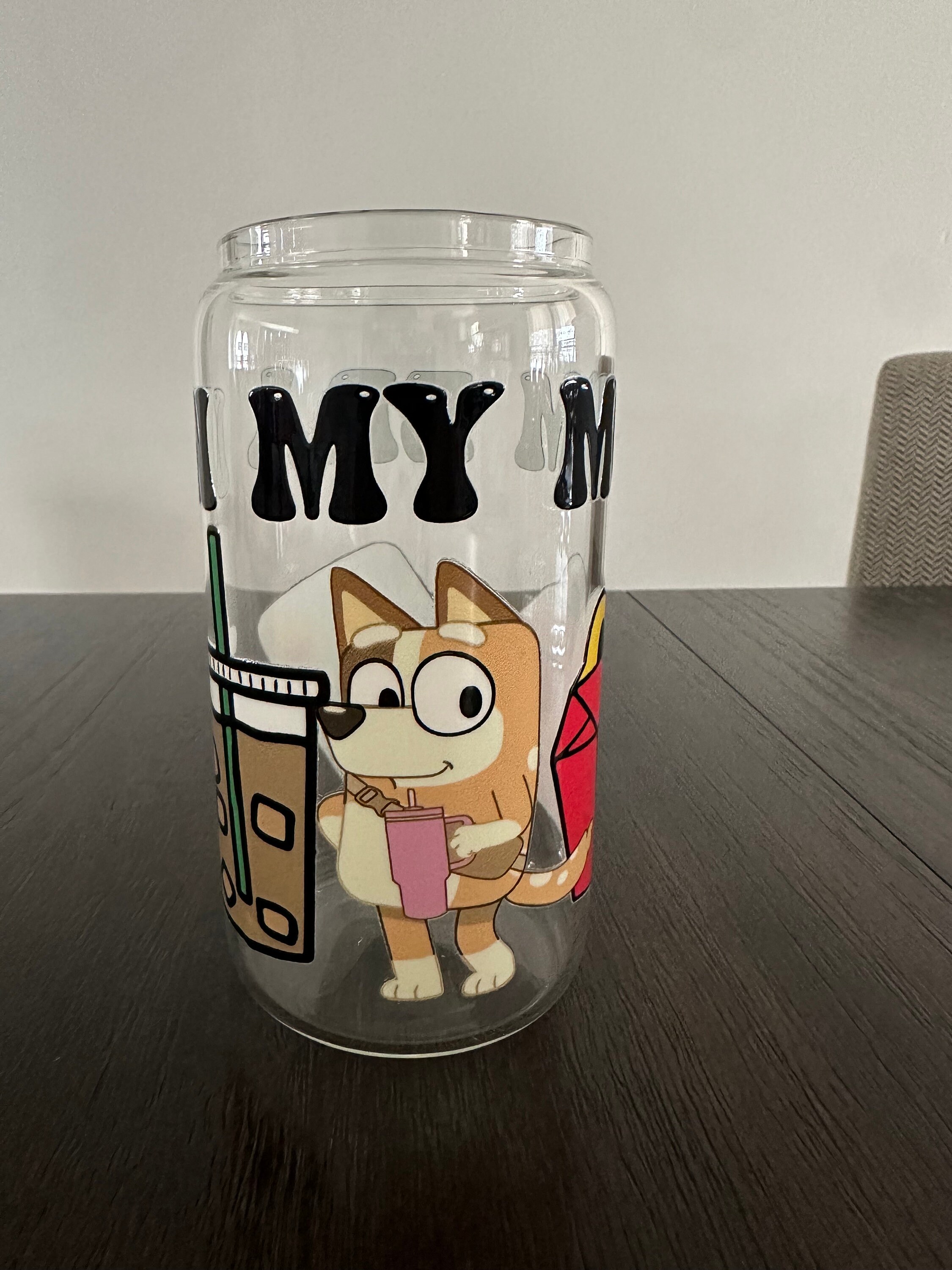 Bluey Coffee Cup Bluey Mom Coffee Cup in My Bluey Mom Era Libbey Cup 16 ...