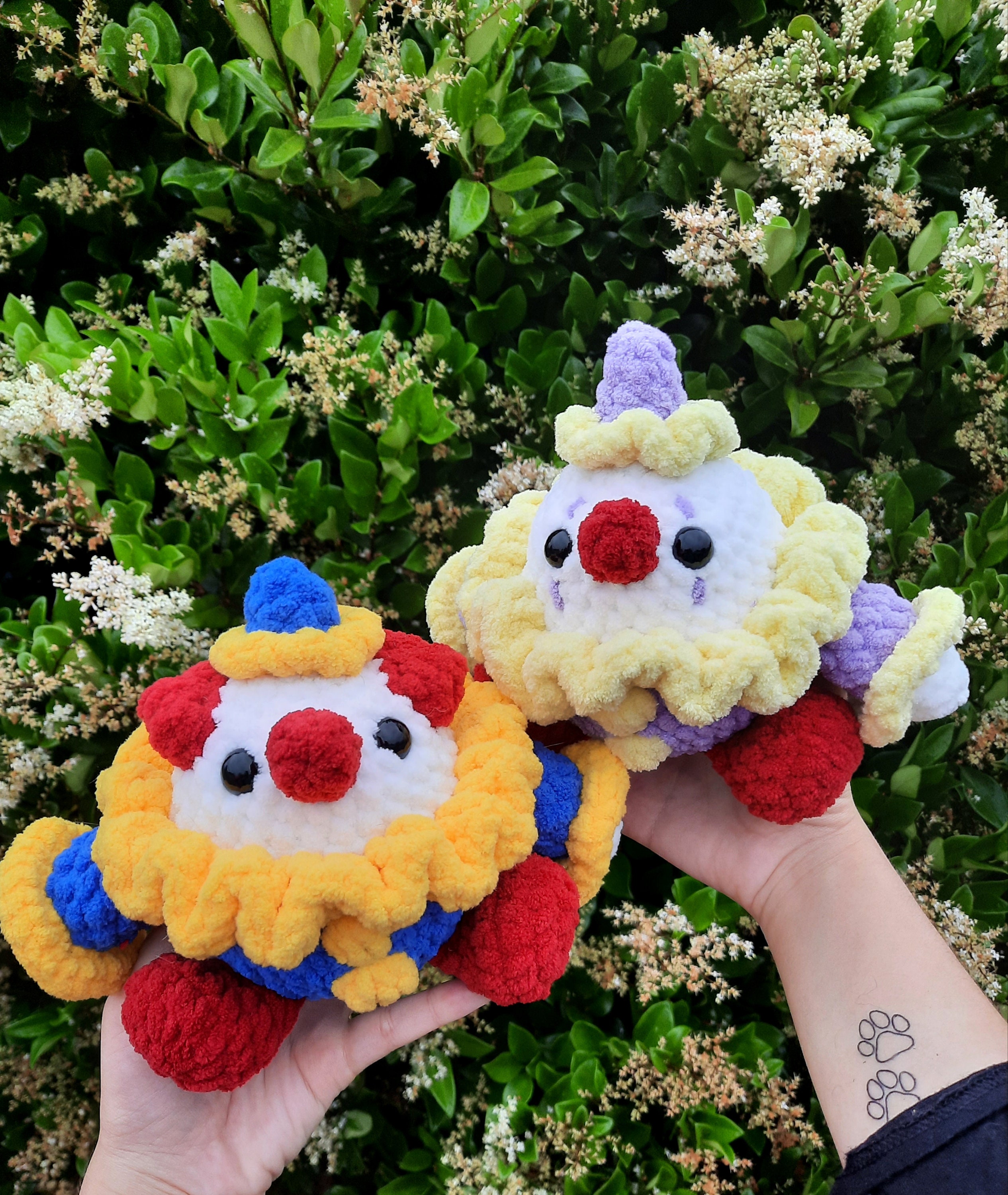 2-in-1 Crochet Clown Pattern - Etsy