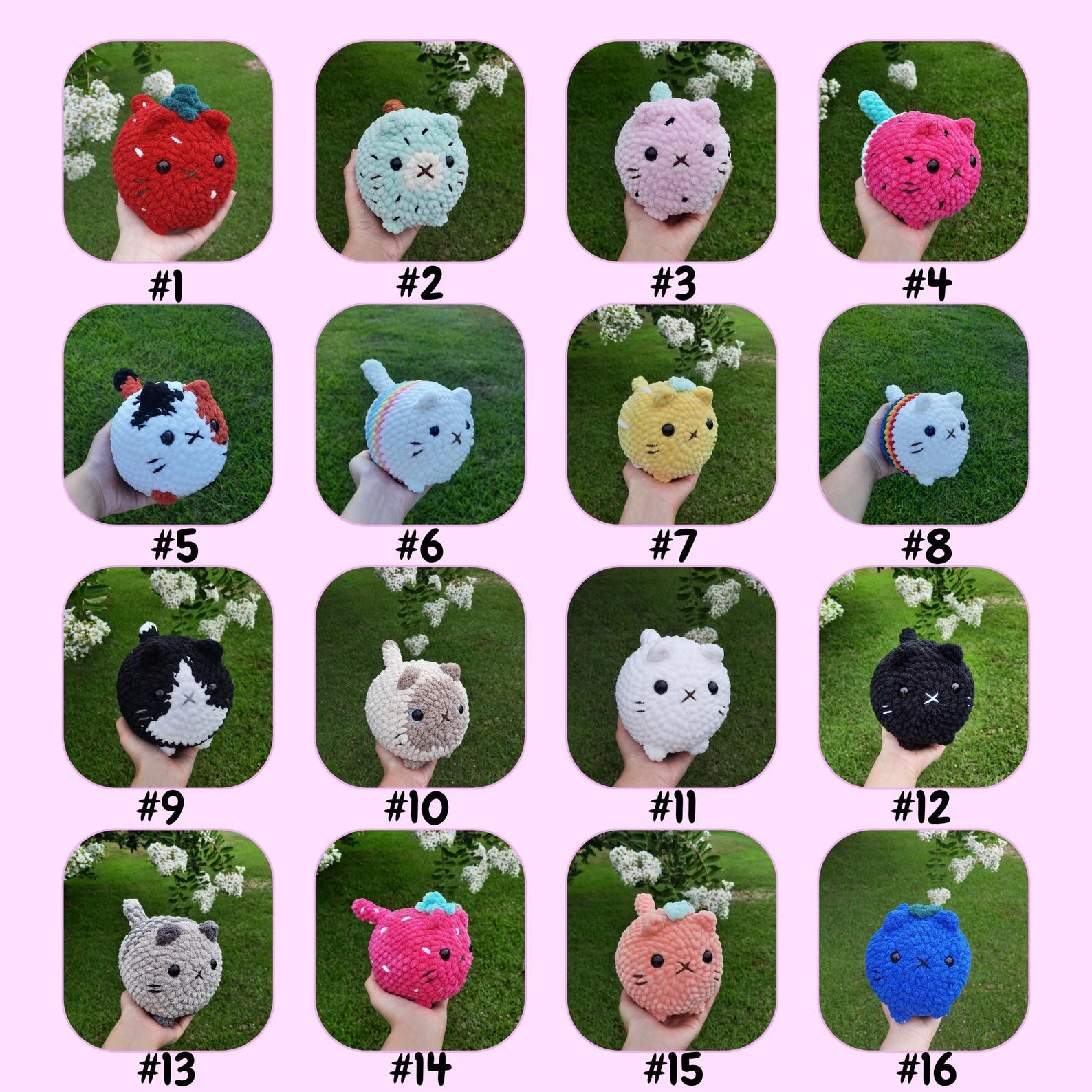 Crochet Loaf Cat Plush Amigurumi Stuffed Animal | Customizable | Made ...