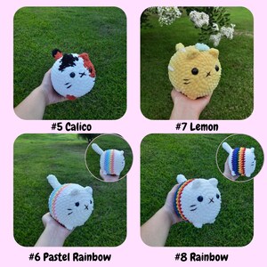 Crochet Loaf Cat Plush Amigurumi Stuffed Animal | Customizable | Made ...