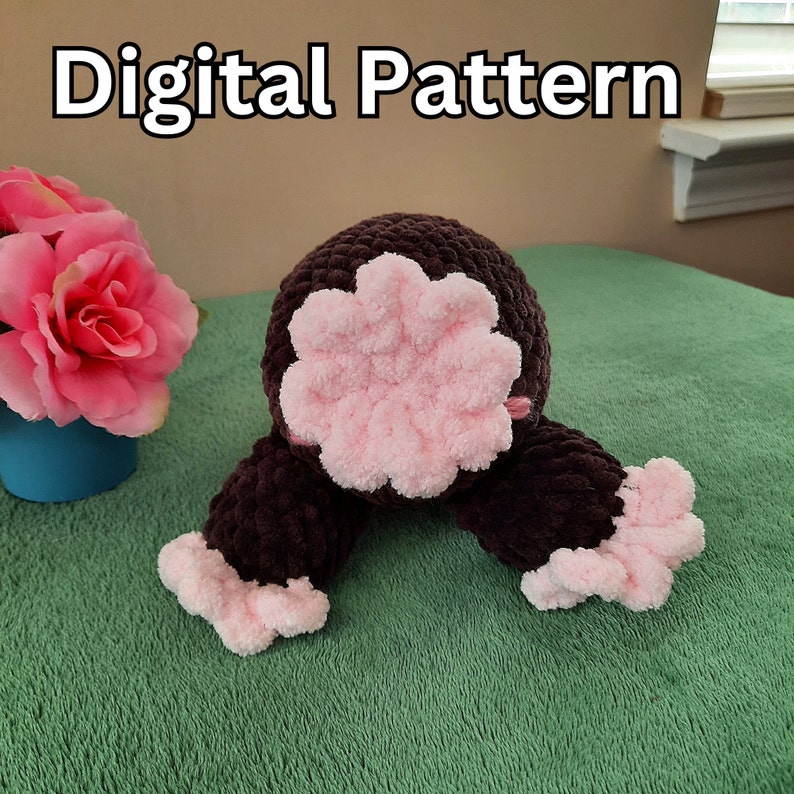 Seb the Star-nosed Mole Crochet Pattern - Etsy