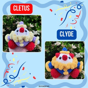 2-in-1 Crochet Clown Pattern - Etsy