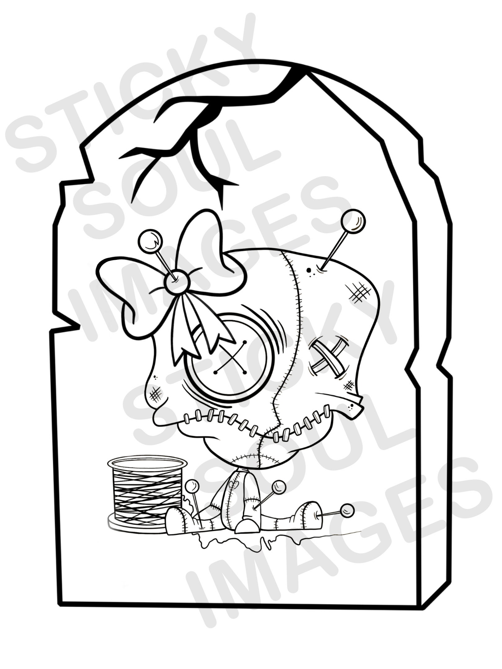 5 Printable Halloween Coloring Pages Bundle -basic - Etsy