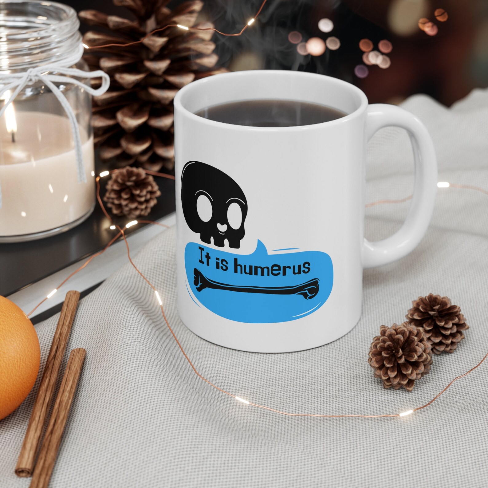 Skeleton Humorous Humerus Pun Joke, Perfect Gift for PT, Nurse ...