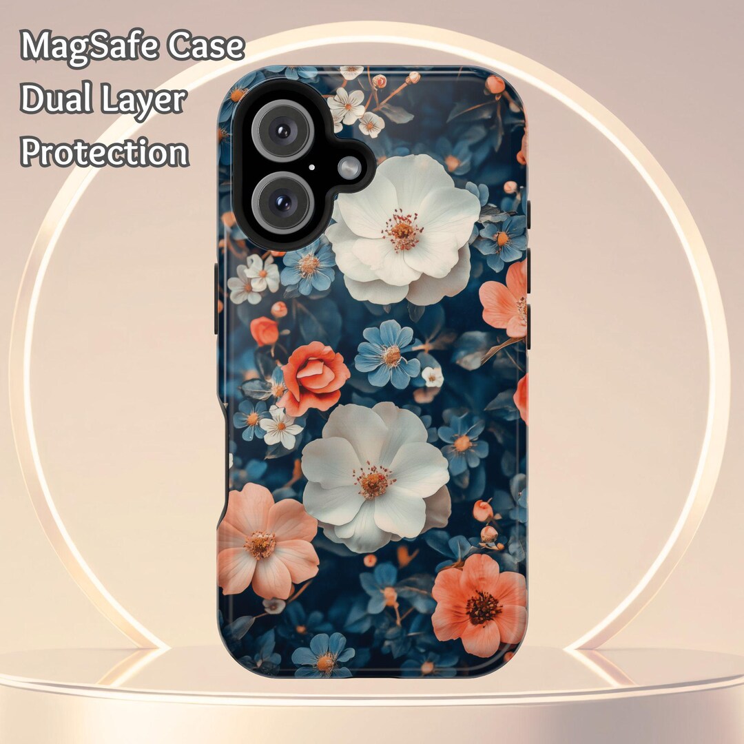 Small Flowers Phone Case, Cute Magsafe Case, Iphones 16 15 14 13 Mini ...