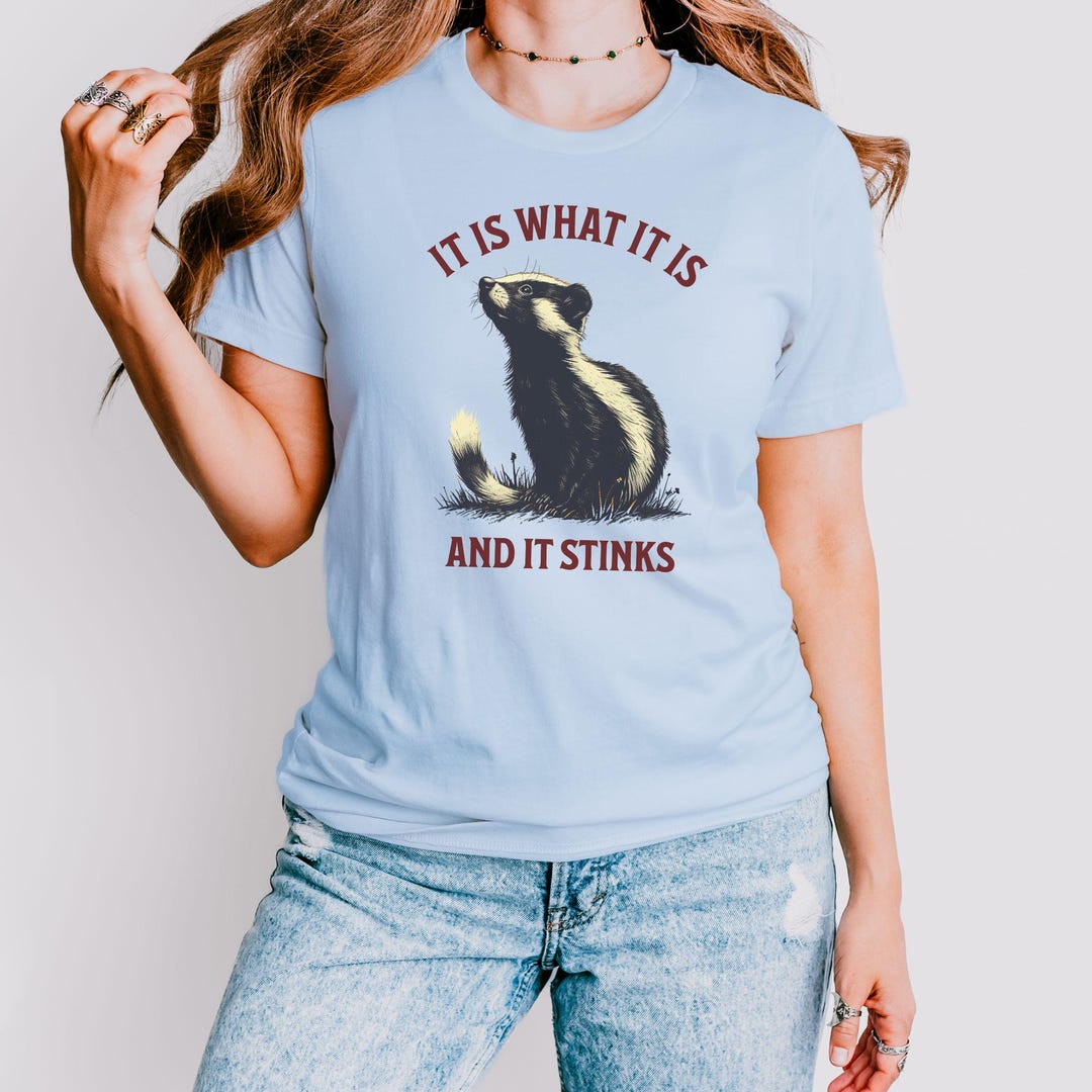 It is What It is Tshirt, Funny Skunk Shirt, Funny Sayings Tshirt, Cute ...