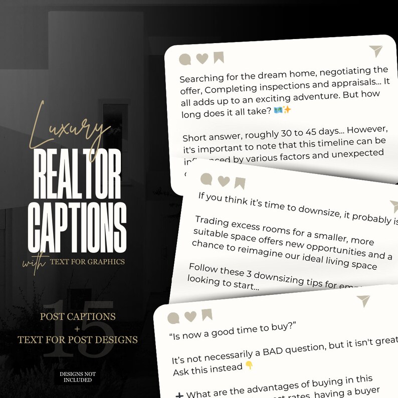 15 Real Estate Captions & Matching Text for Images | Real Estate ...