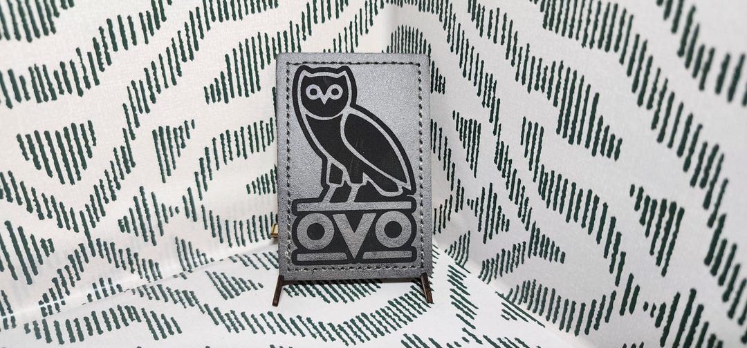 OVO Owl Patch – 3x2 Gray Leatherette Hip Hop Label Symbol - Etsy