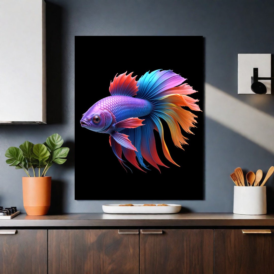 Beautiful Colored Fighting Fish - Etsy