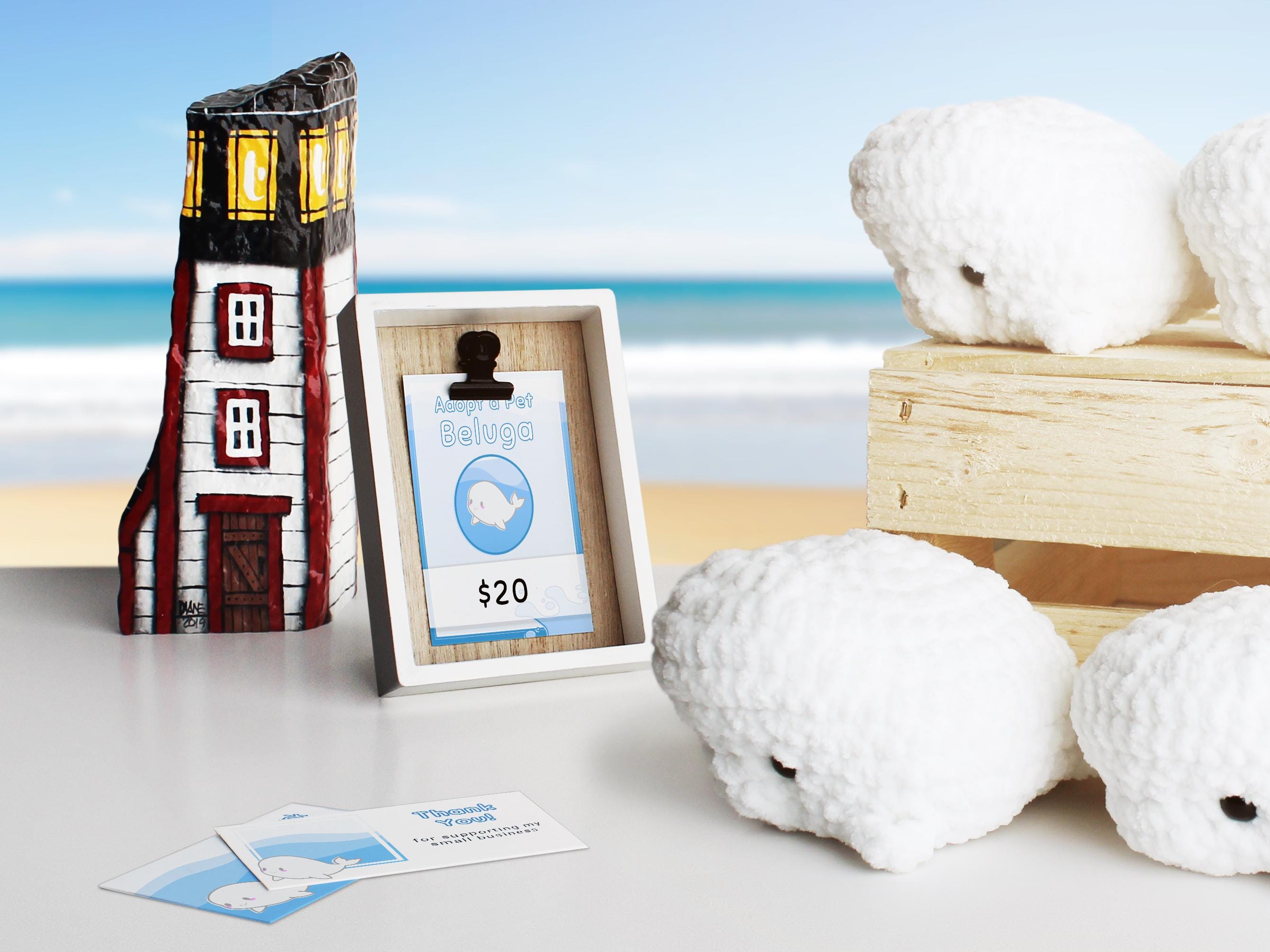 Brooklyn the Beluga Whale Crochet Pattern: No-sew Amigurumi PDF ...