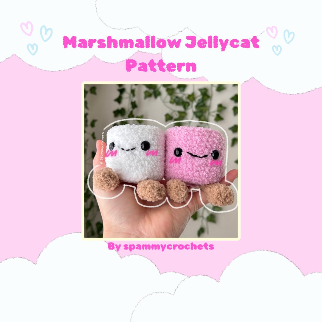Marshmallow Jellycat Crochet Pattern (pdf) - Etsy
