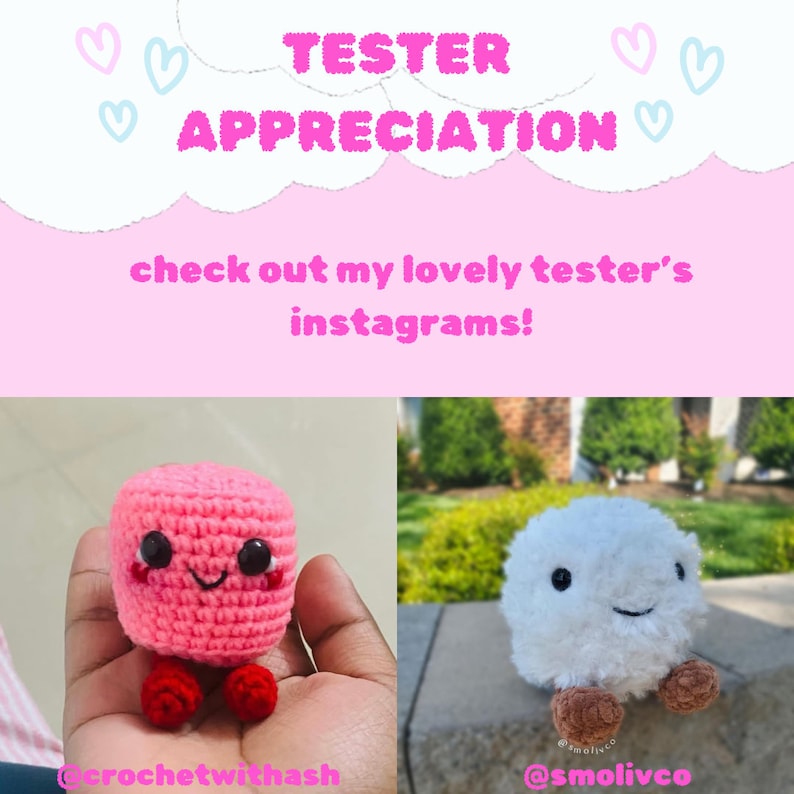 Marshmallow Jellycat Crochet Pattern (pdf) - Etsy