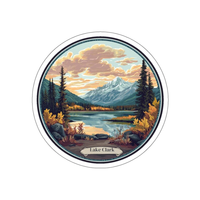 Lake Clark National Park Sticker Souvenir Durable Vinyl Decal for Water ...