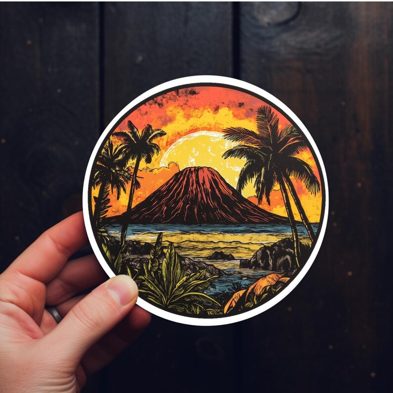 Hawaii Volcanoes National Park Sticker Souvenir Durable Vinyl Decal for ...