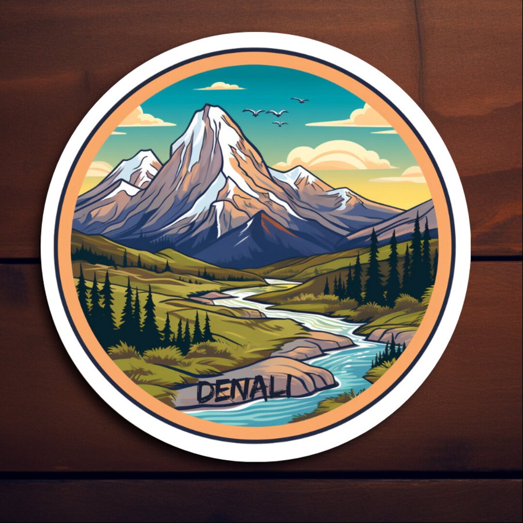Denali National Park Sticker - Vinyl Sticker #1 - Etsy
