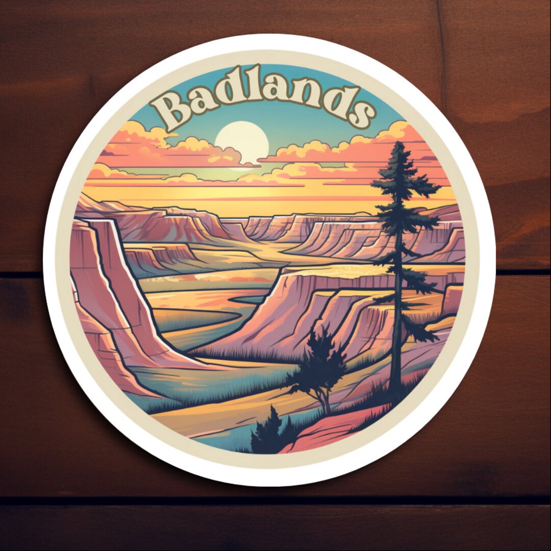 Badlands National Park Sticker - Vinyl Sticker #2 - Etsy