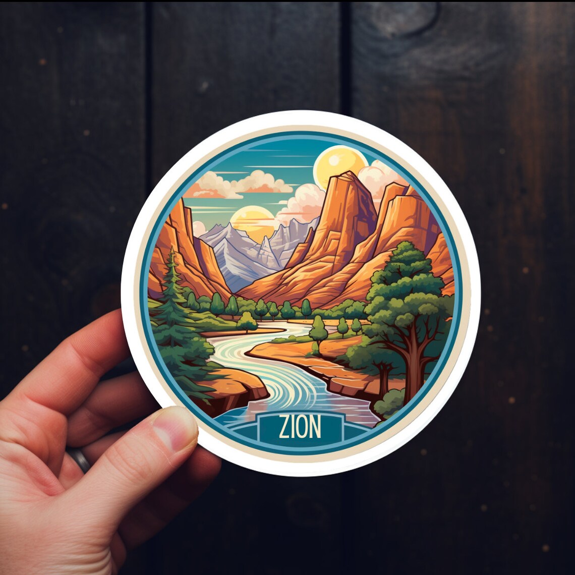 Zion National Park Sticker - Vinyl Sticker #1 - Etsy