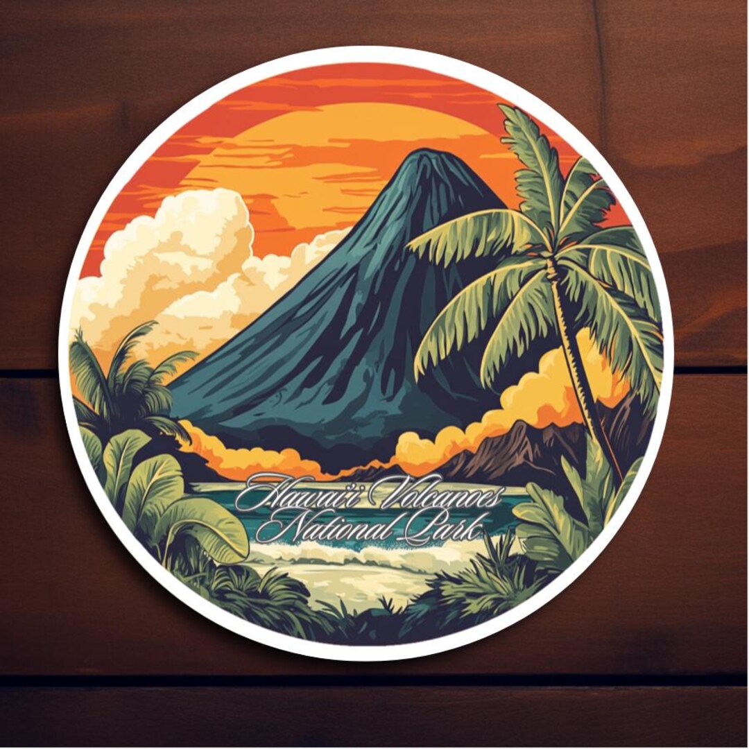 Hawaii Volcanoes National Park Sticker Souvenir Durable Vinyl Decal for ...